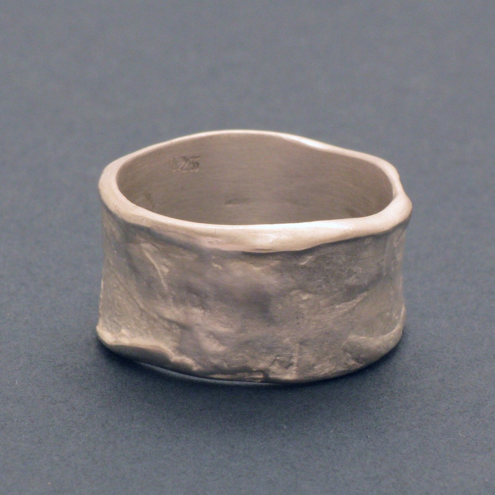 Silver Cast Ring 0.47 Inch 12 Mm | Etsy