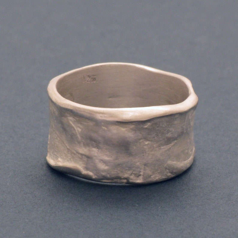 Silver Cast Ring 0.47 Inch 12 Mm | Etsy