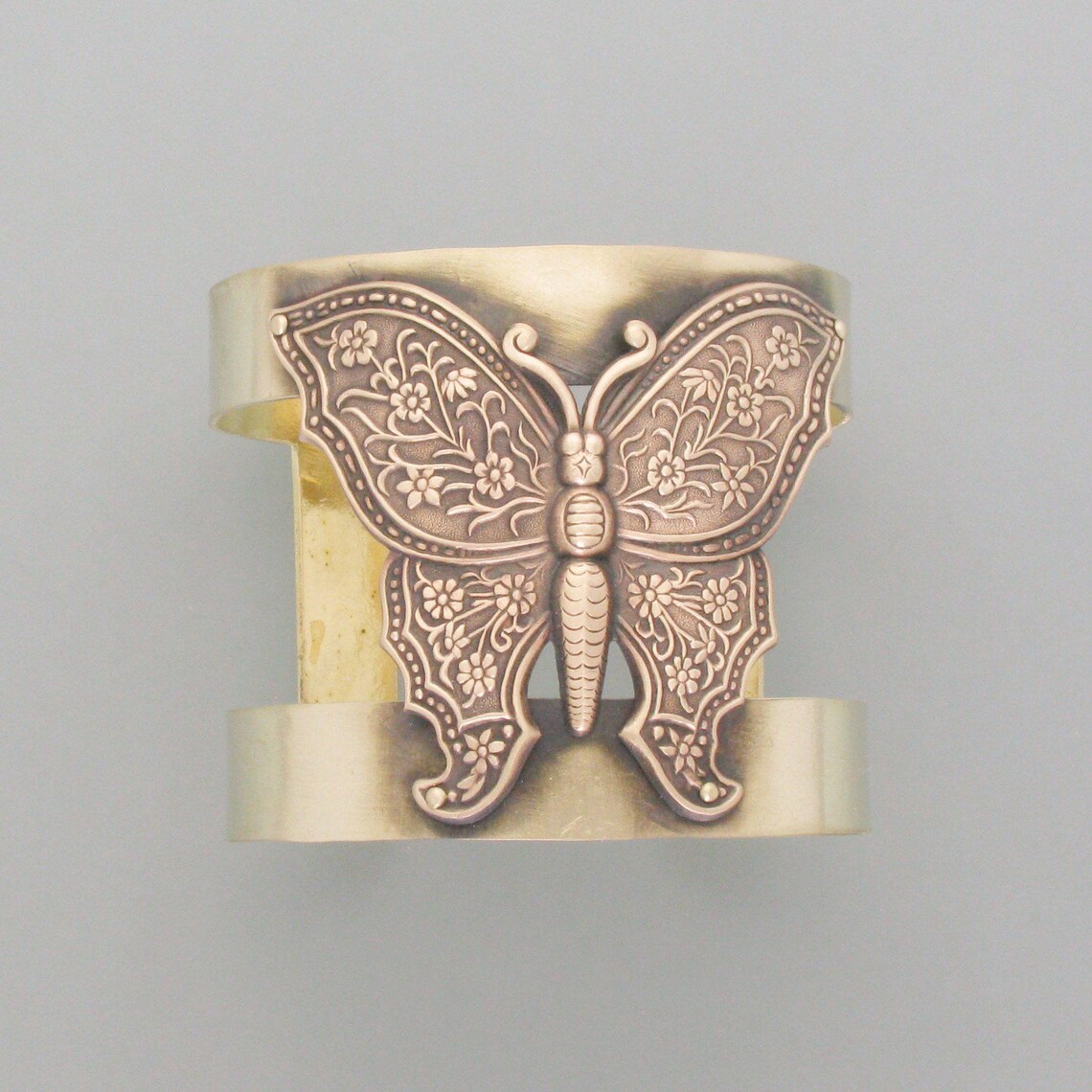 Butterfly Brass Bangle - Etsy