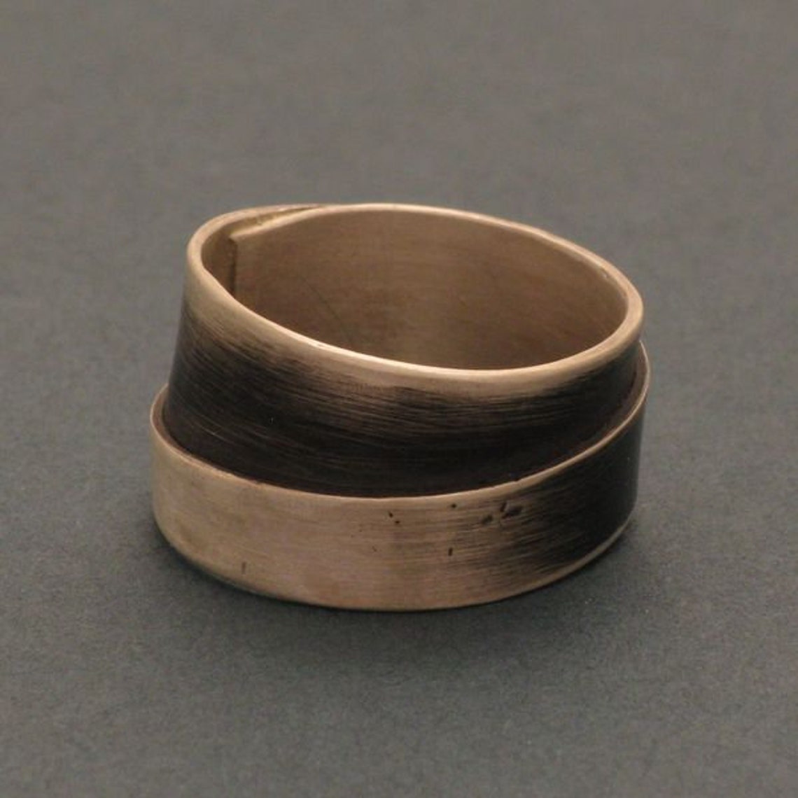 Slender Silver Coiled Ring - Etsy