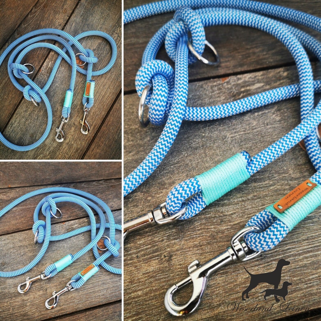 Dog Leash Dew Leash BLUE Turquoise - Etsy
