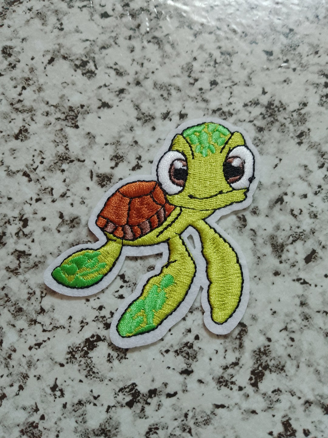 Finding Nemo Iron on Sew on Patch Embroidered Badge Turtle Animation ...