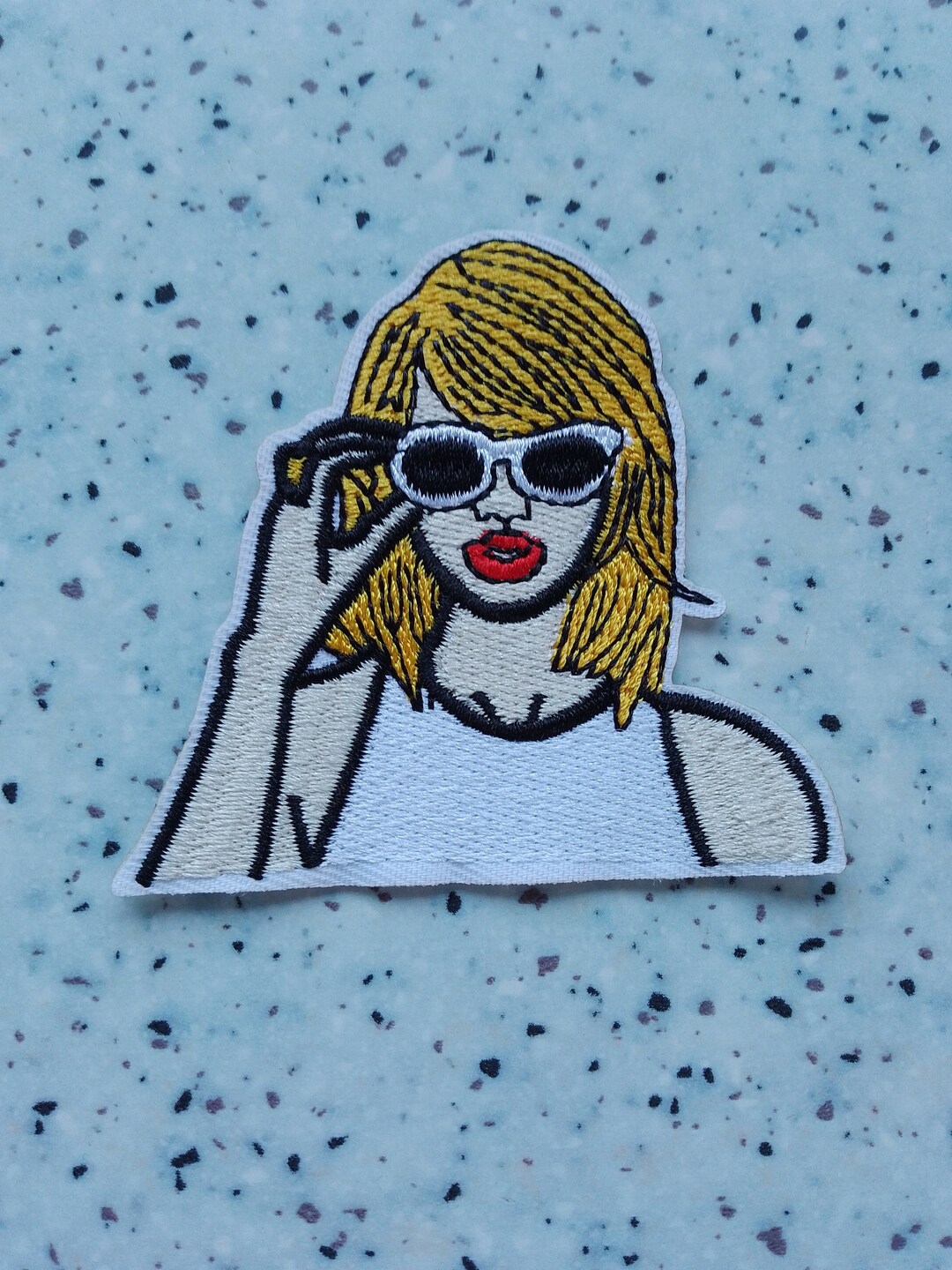 Taylor Swift Patch Iron on Sew on Patch Blond Hair Sunglasses Music ...