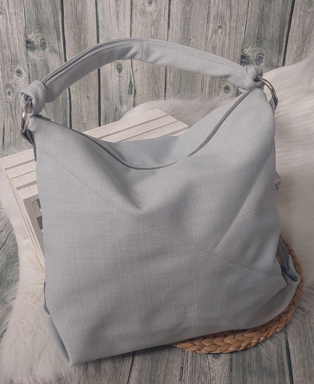 Handbag colour Example: Light Blue Made From Upholstered Canvas in 18 ...