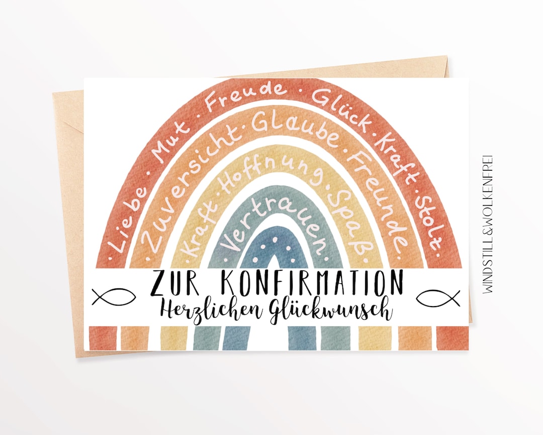 Verwunderlich Glückwünsche Zur Konfirmation Karte Fotos