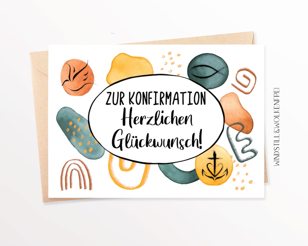 Verwunderlich Glückwünsche Zur Konfirmation Karte Fotos