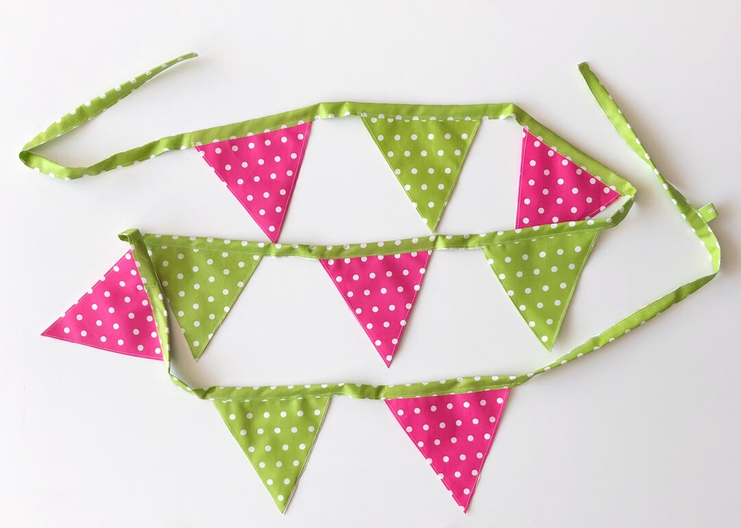 Cadena de banderines al aire libre - Etsy España