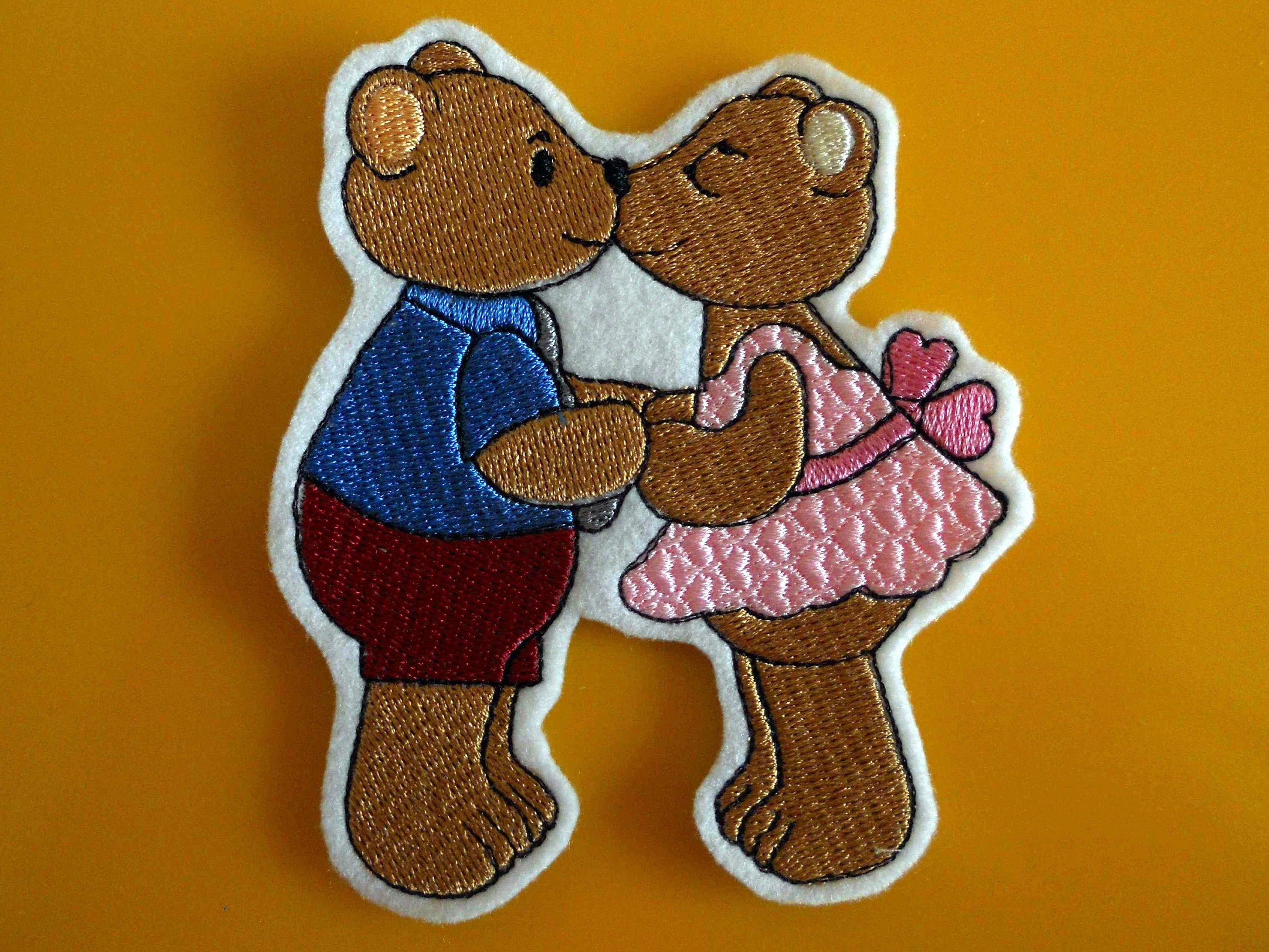 Oso pareja aplicación de parches | Etsy