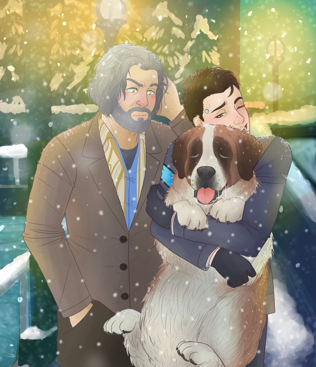 DBH hank, Connor and Sumo 11x14 - Etsy