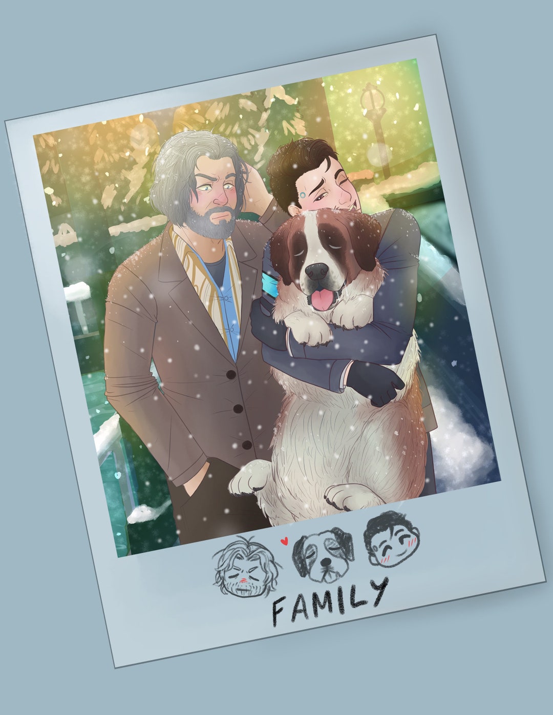 DBH (hank, Connor and Sumo) 5”x7” - Etsy