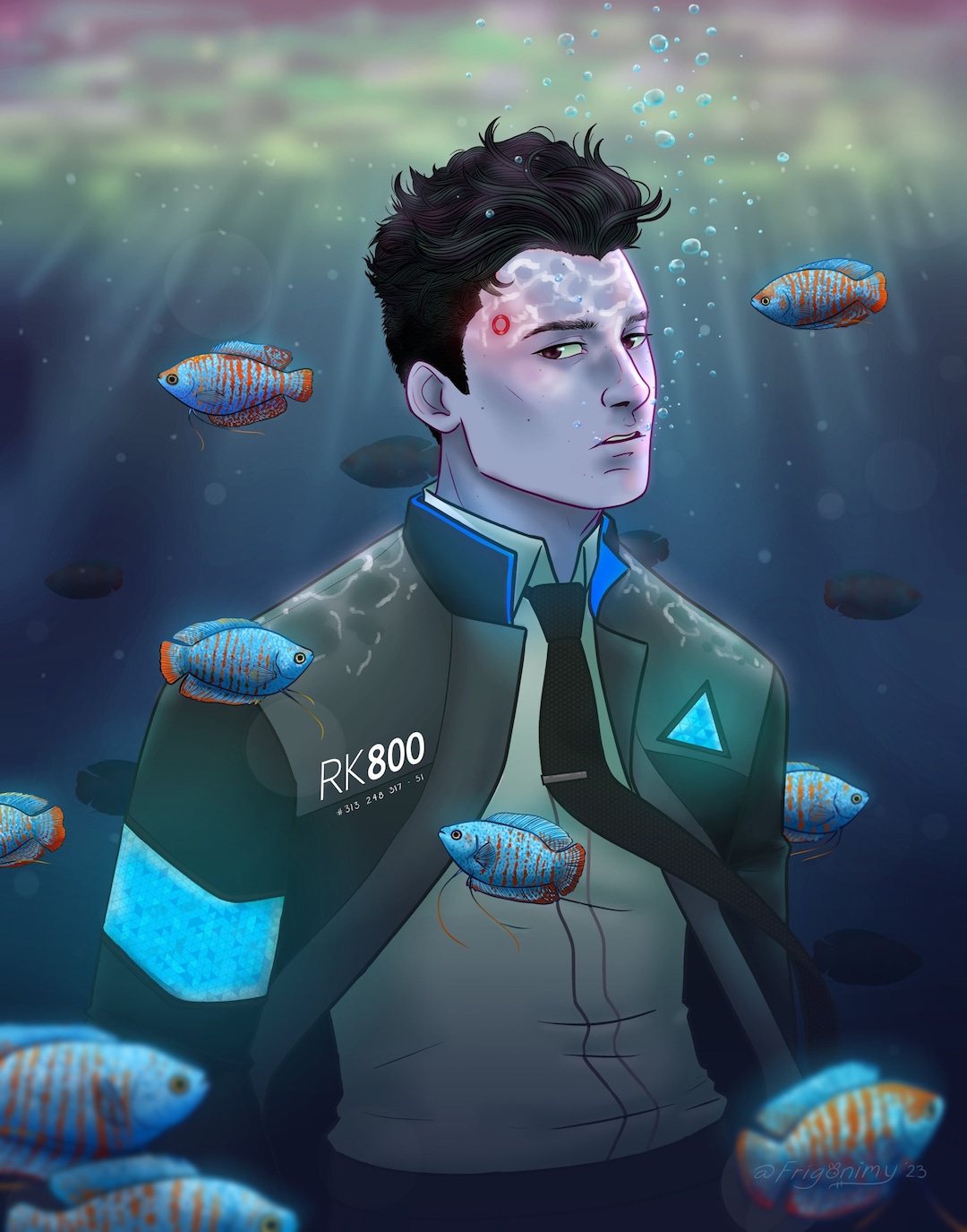 Connor DBH 11x14 Large Print - Etsy