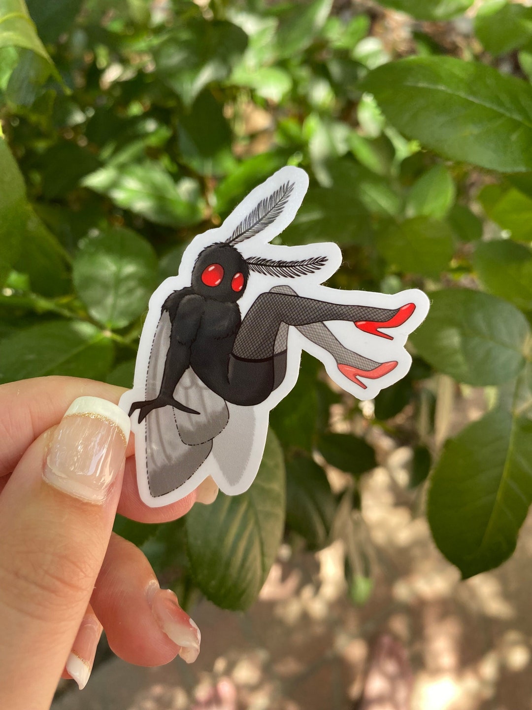 Mothman Pin up Sticker- Waterproof and Scratchproof! - Etsy