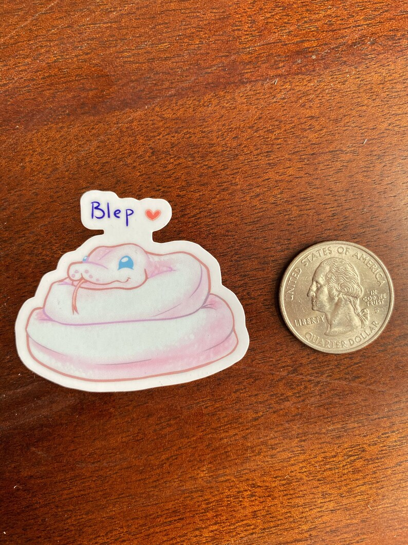 Blep Snake Waterproof/scratchproof Sticker - Etsy