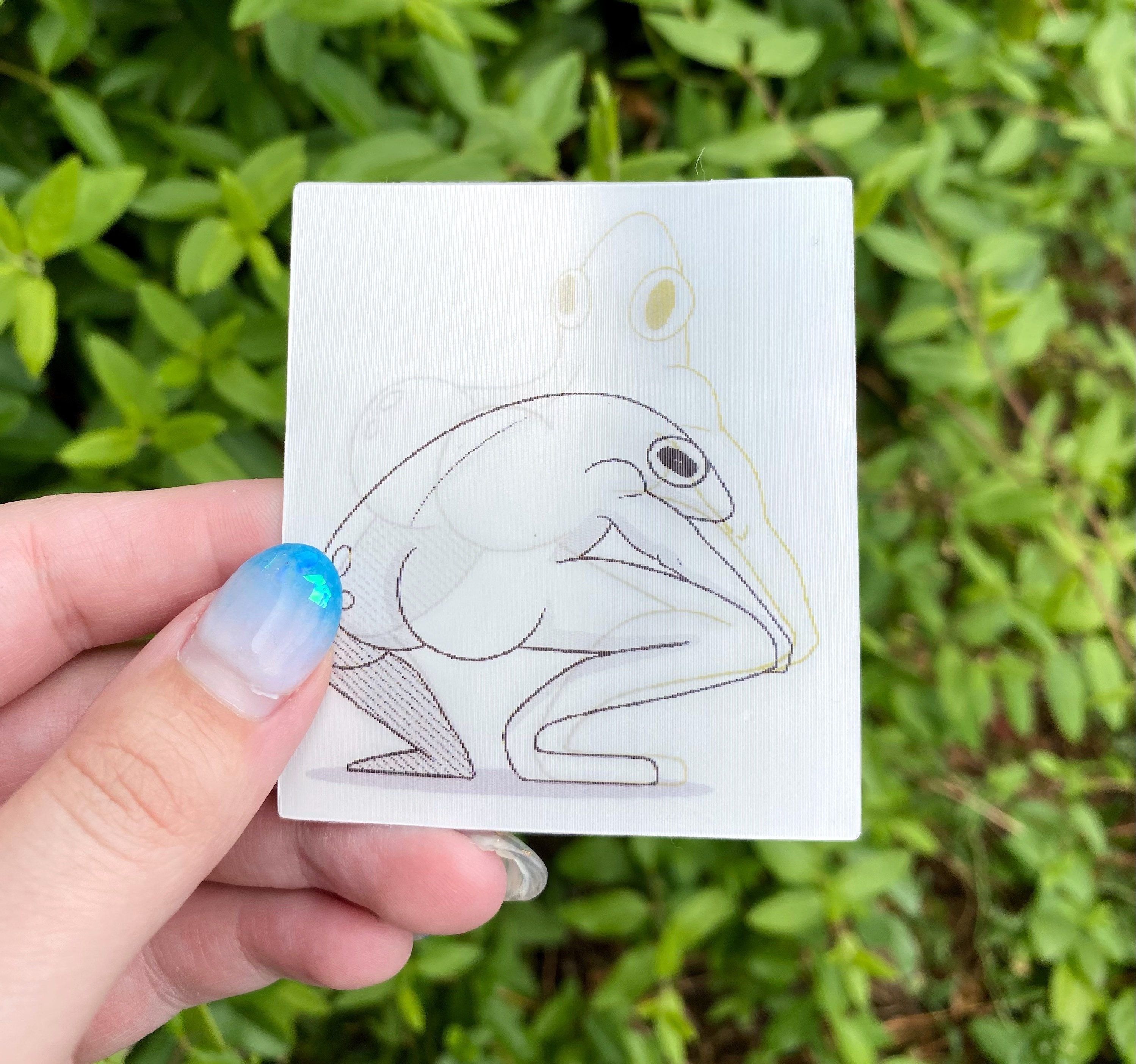 Twerking Frog Lenticular Sticker - Etsy