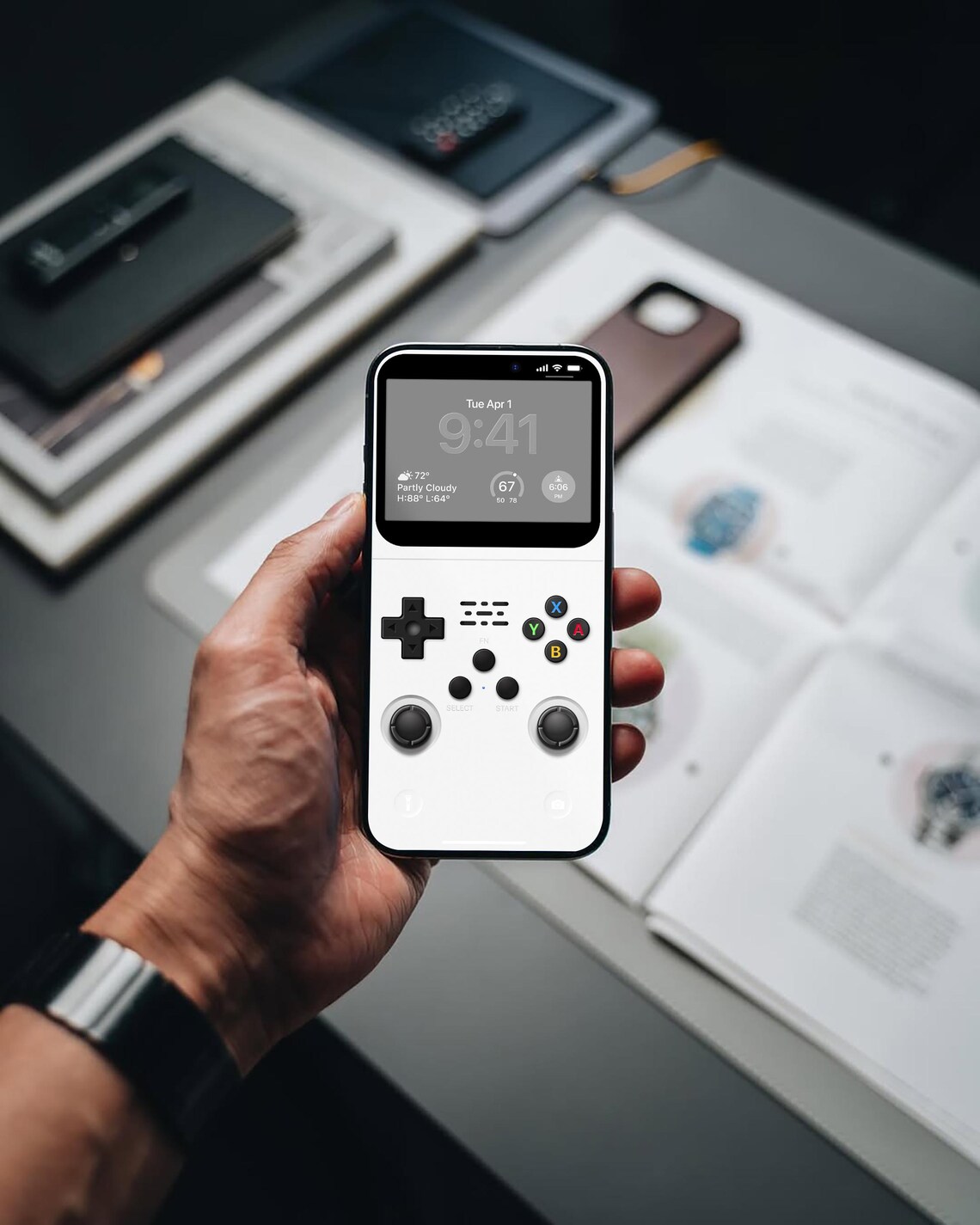R36s Handheld Game Console Wallpaper Retro Gaming Aesthetic Digital ...