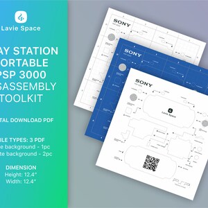 Download PSP 3000 Teardown Template Disassemble Game - Etsy