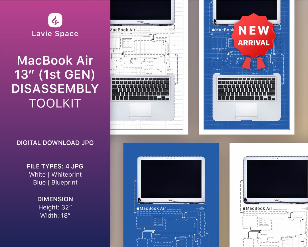 Download MacBook Air 1st Gen Teardown, (13" Original 2008), DIY ...