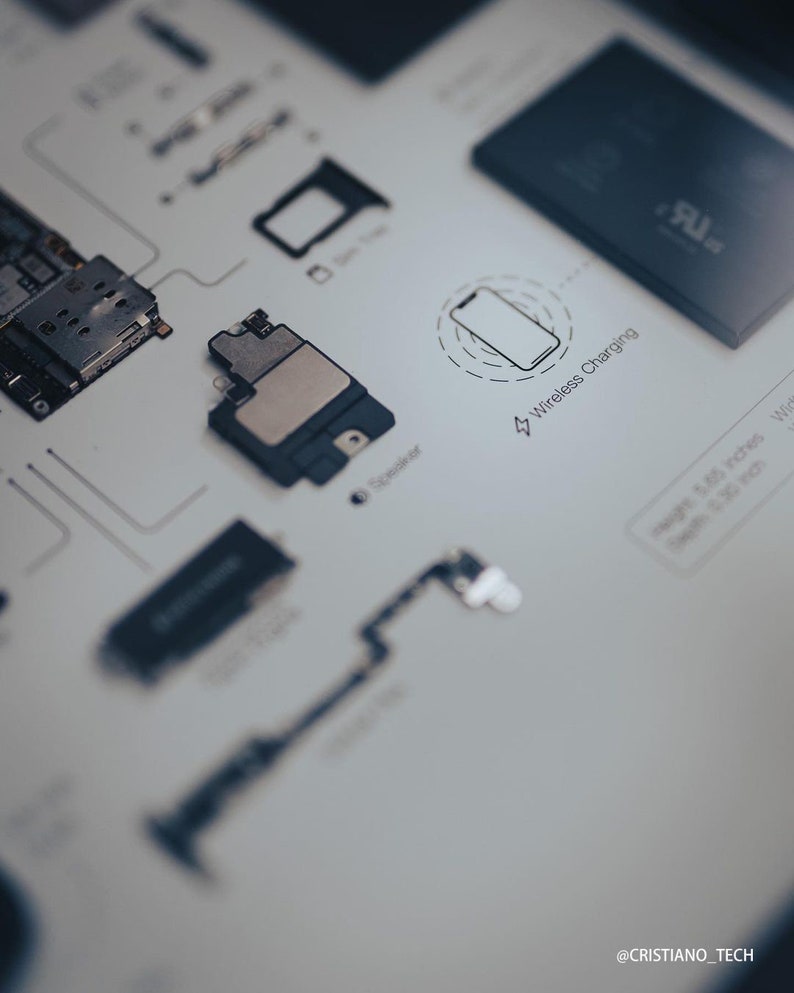 Download Iphone X Teardown Template Disassemble Phone Drawings Etsy