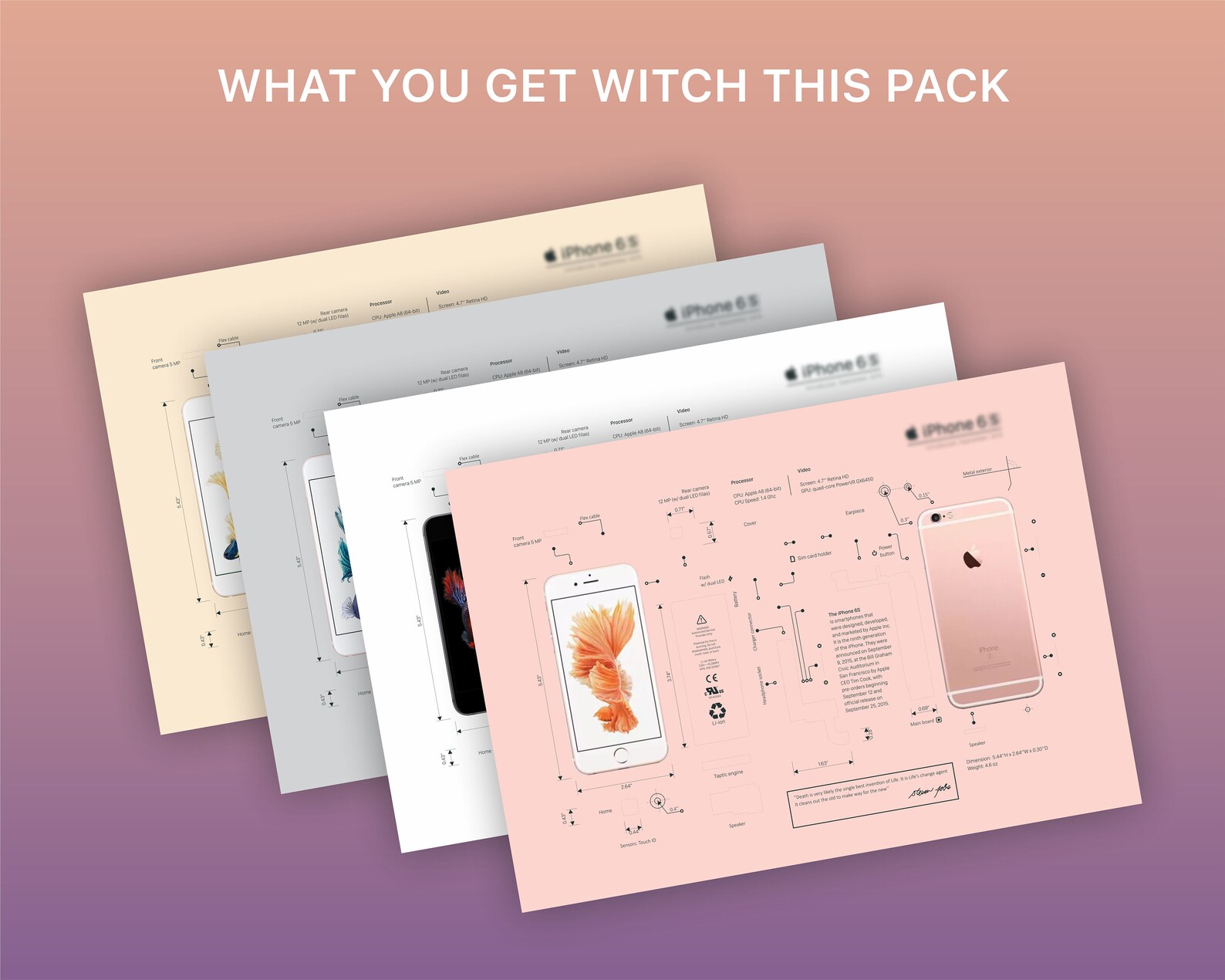 Download iPhone 6S Teardown Template, Disassemble Phone Drawings - Etsy