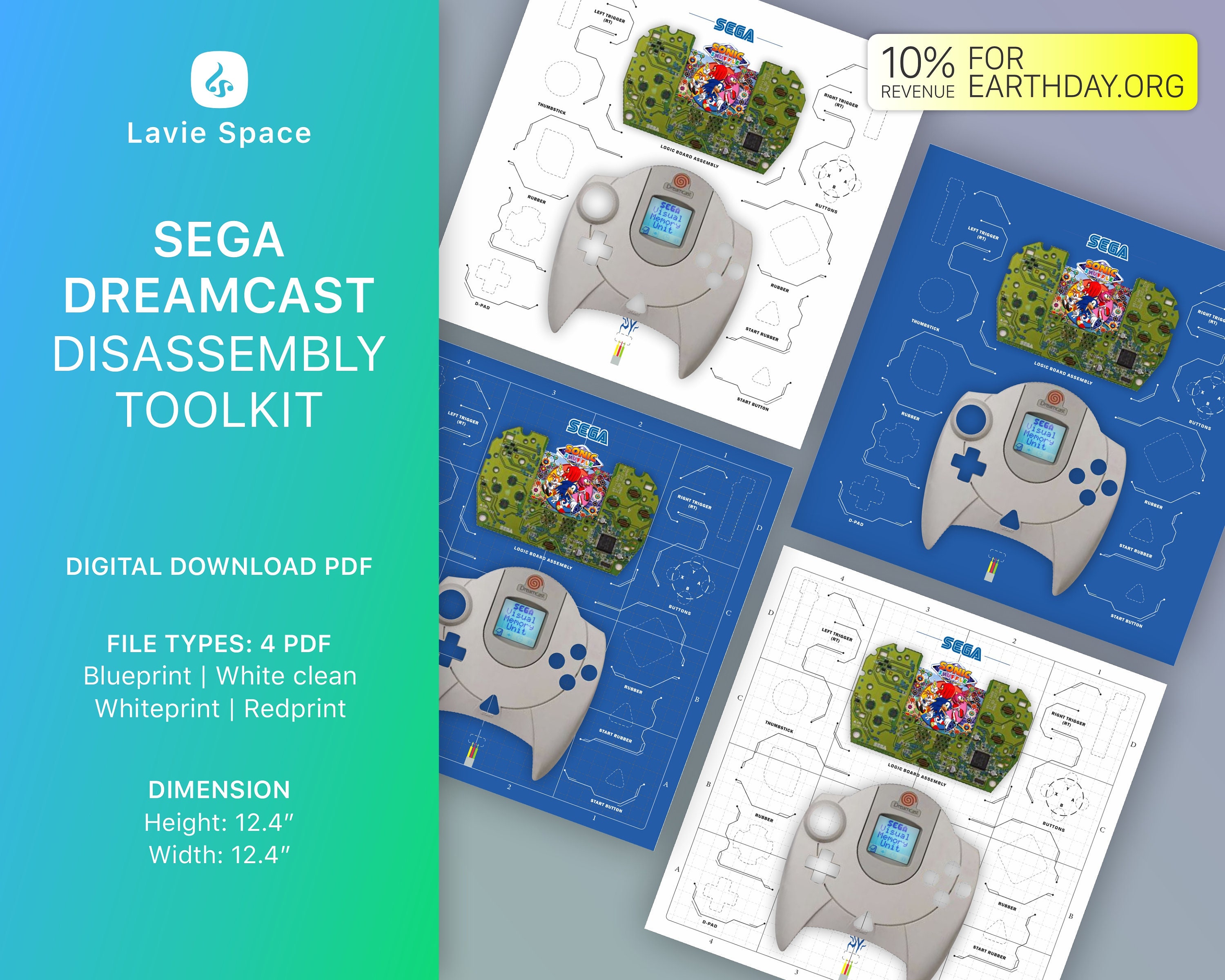 Sega Dreamcast Controller Layout