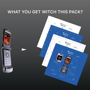 Disassembly Motorola Razr V3i, Cellphone Teardown Templates, Frame ...