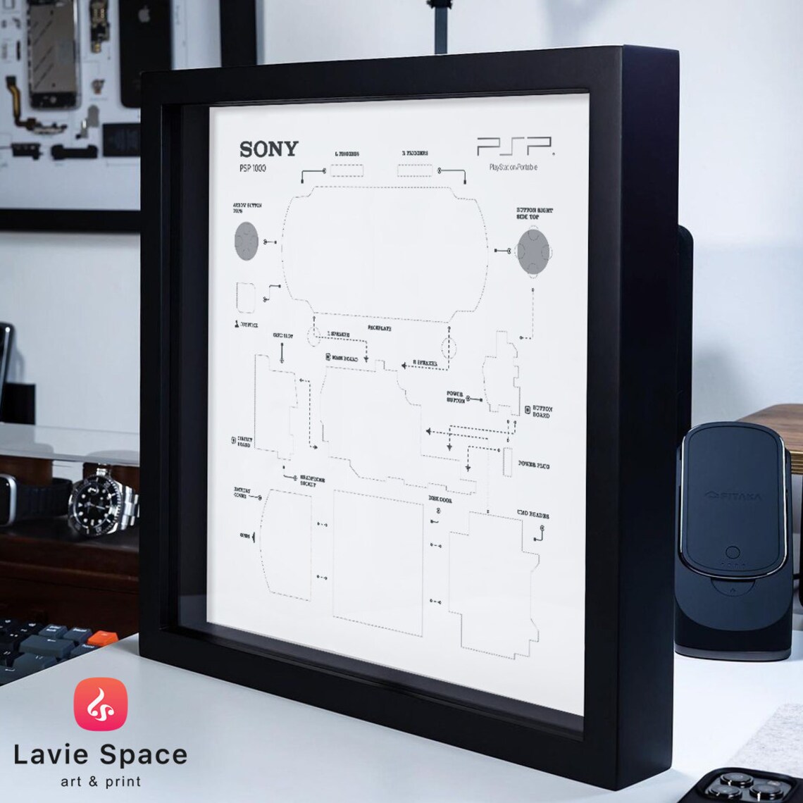 Download PSP 3000 Teardown Template Disassemble Game - Etsy