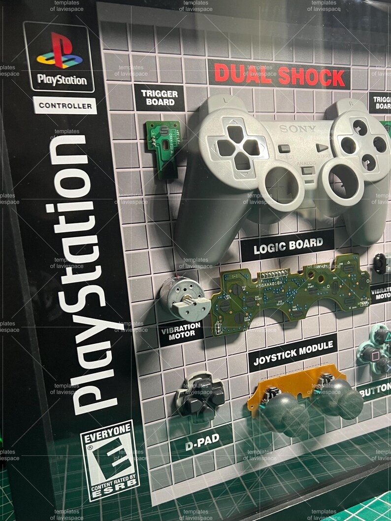 Dualshock 1 Teardown Template Download Playstation Orginal 1997 - Etsy