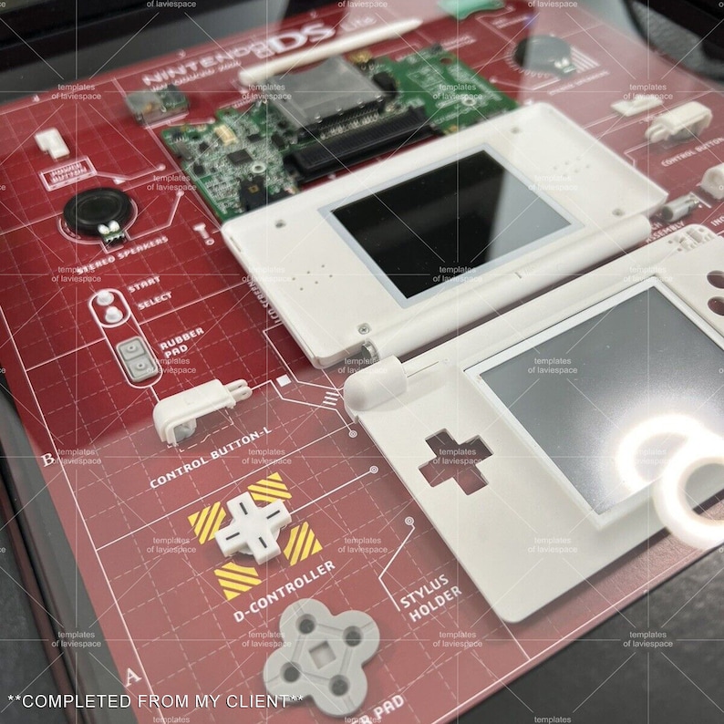 Download DS Lite Teardown Template, Square Framed, Disassembly Game ...