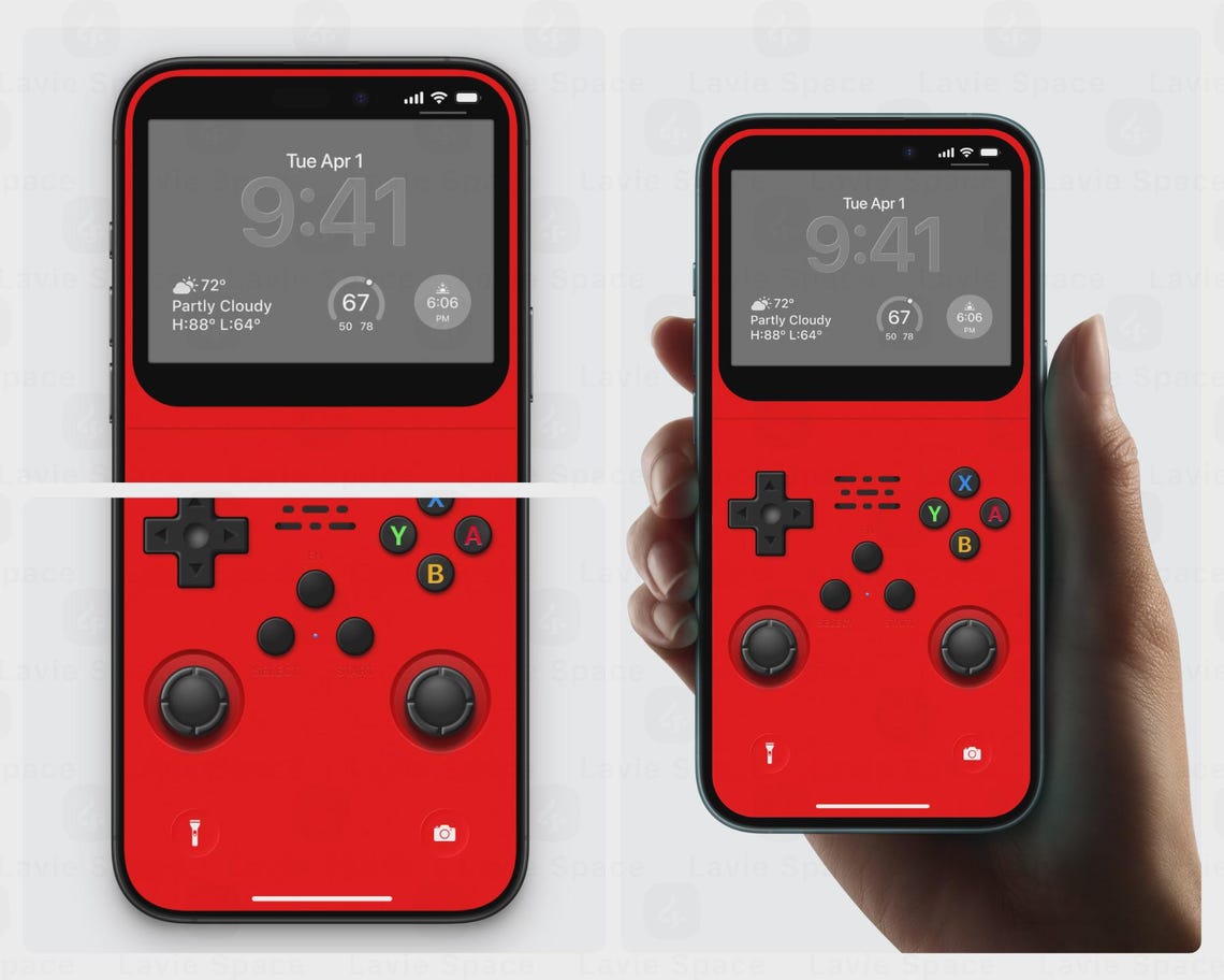 R36s Handheld Game Console Wallpaper Retro Gaming Aesthetic Digital ...