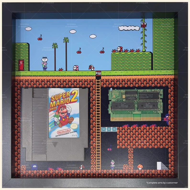 Download Super Mario Bros 2 Teardown, NES Cartridge Teardown Template ...