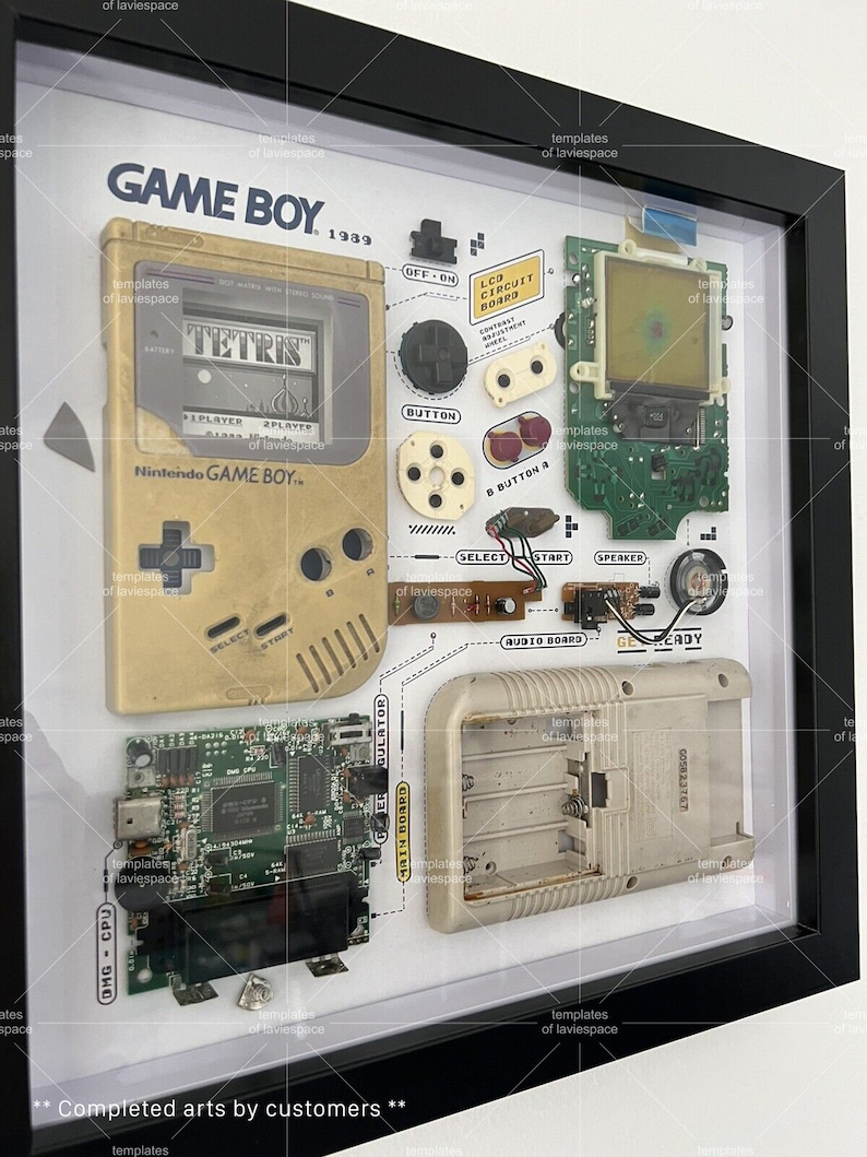Download GAME BOY_CLASSIC Teardown Template Disassemble Game - Etsy Canada