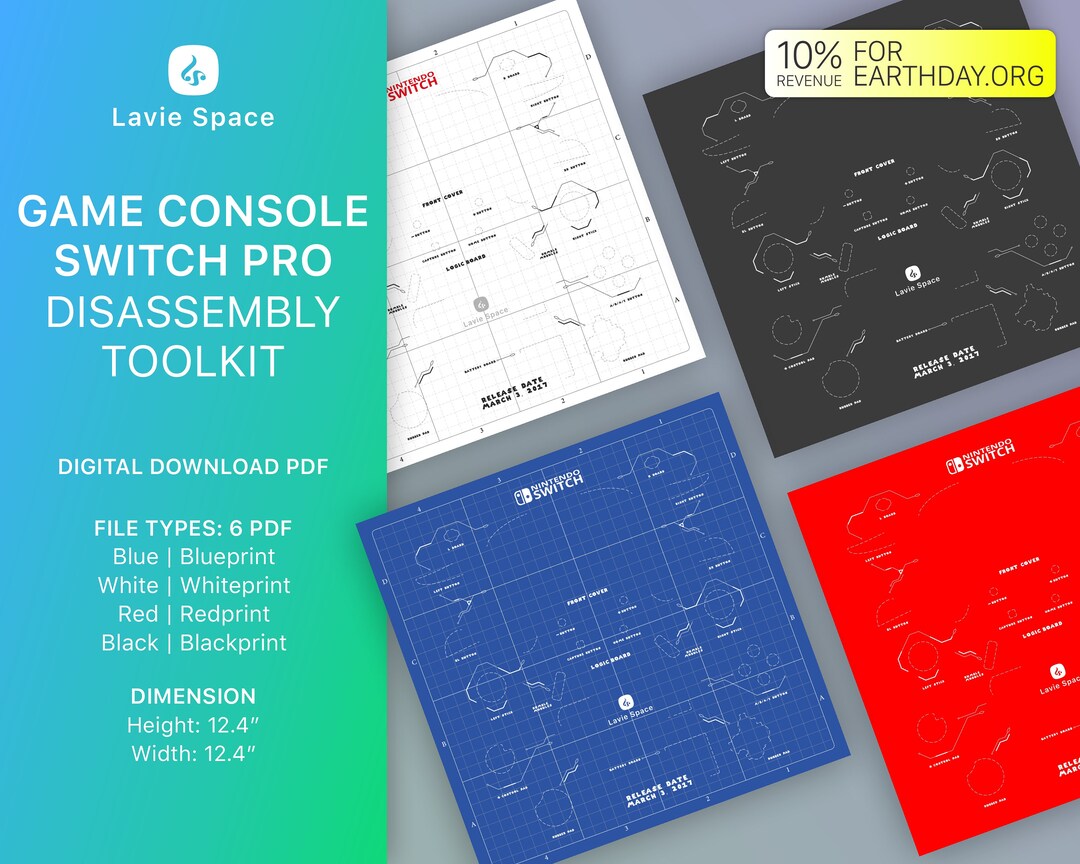 Download Switch Pro Controller Teardown Template, Disassemble Game ...