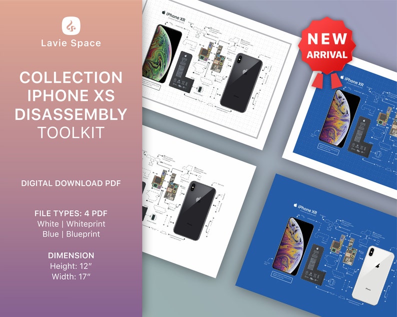 Download Iphone XS Teardown Template Disassemble Phone - Etsy