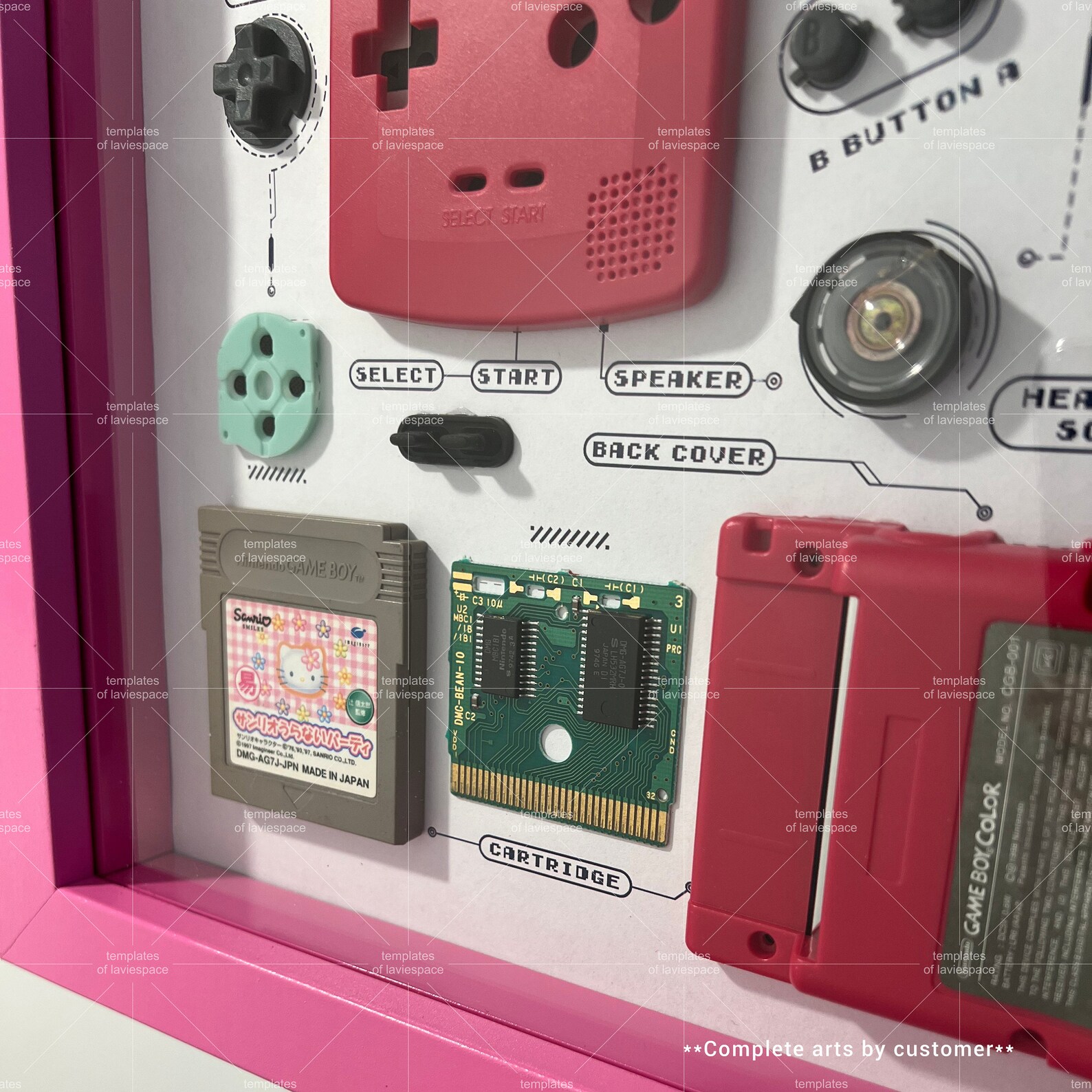 Download GAME BOY_COLOR 1998 & Cartridge Teardown Template, Disassemble ...