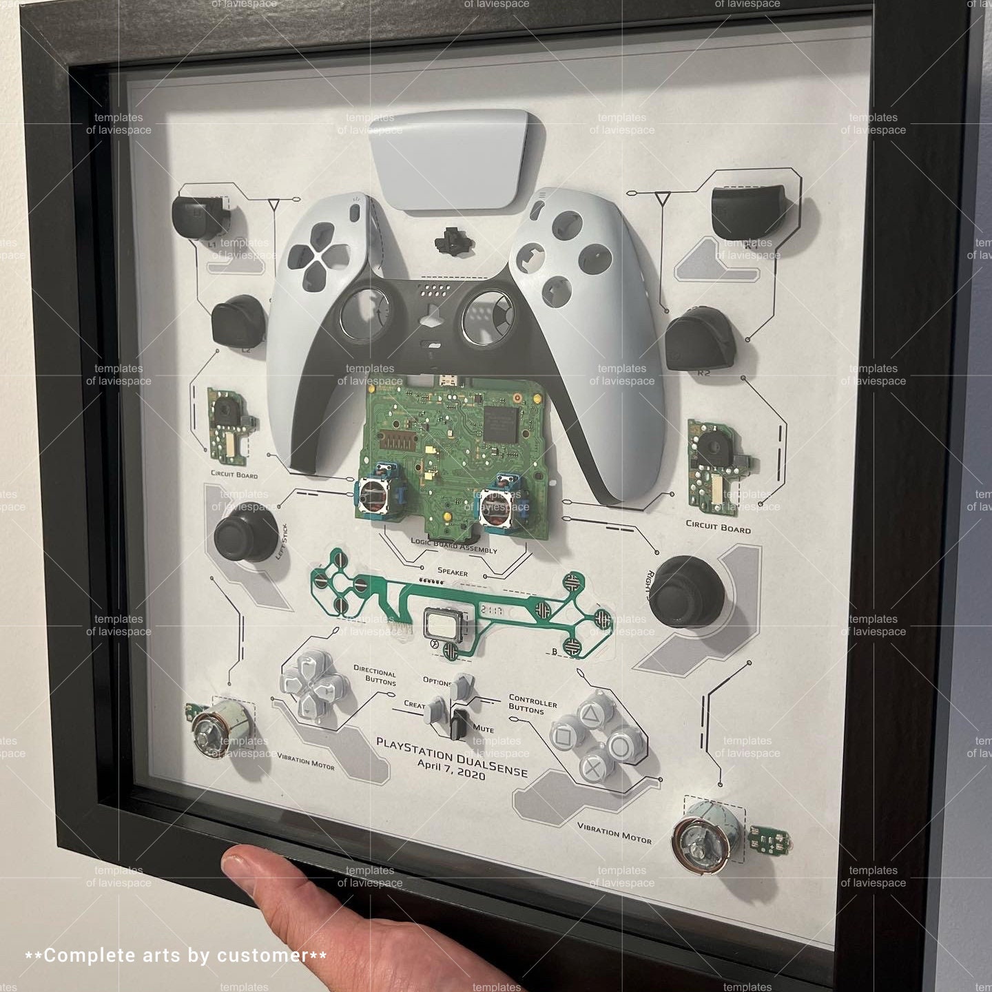 Dual Sense Controller Download Teardown Template Disassemble Game ...