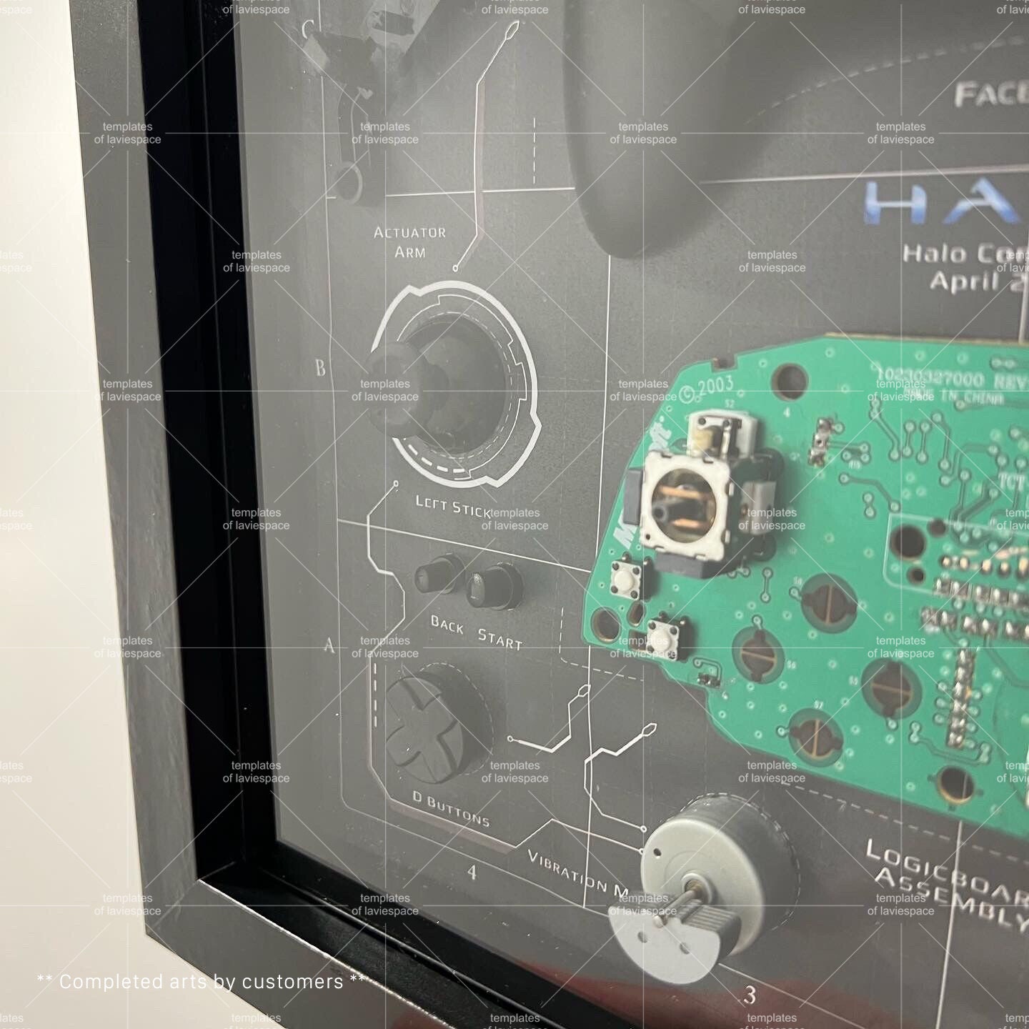 Download Halo Controller S-type Teardown Template, Disassembled Game ...