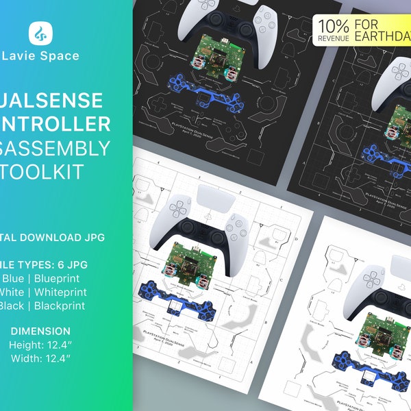 Ps5 Controller Template - Etsy