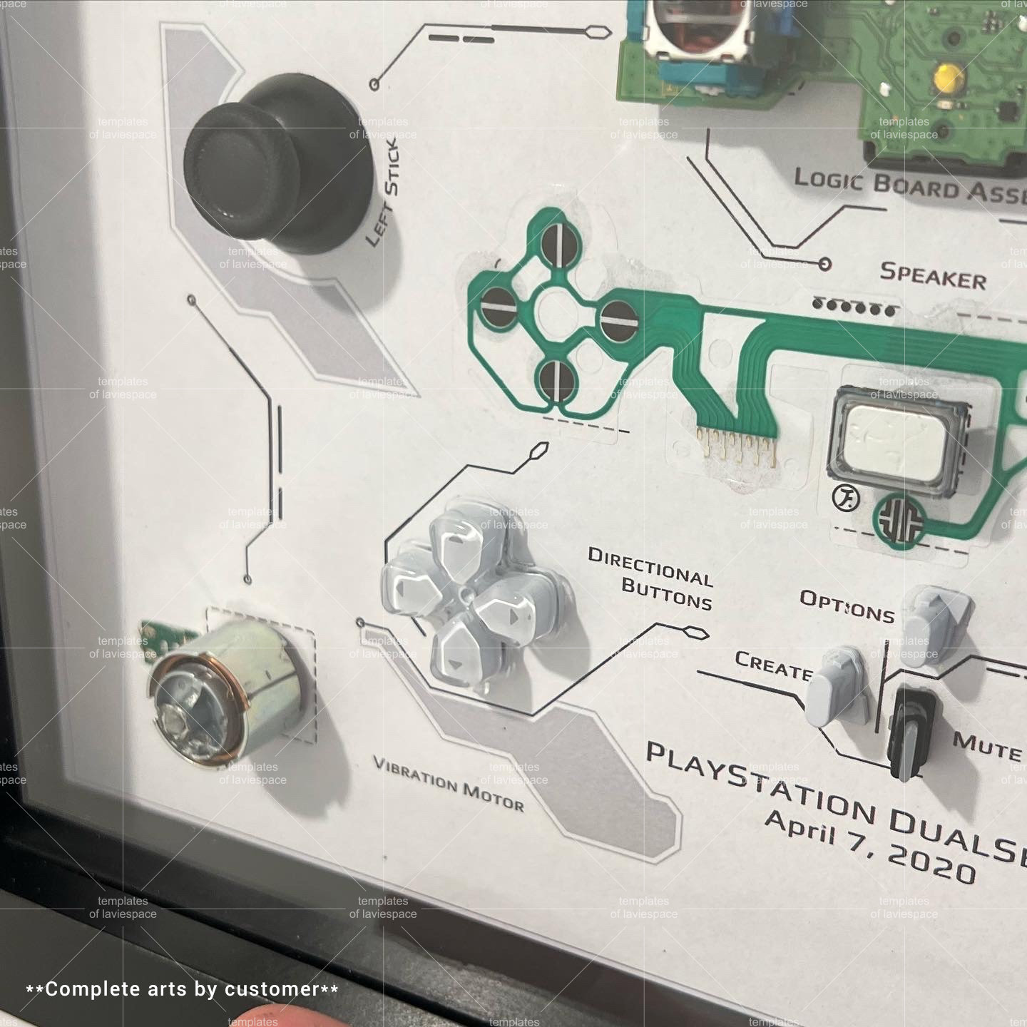 Dual Sense Controller Download Teardown Template Disassemble Game ...