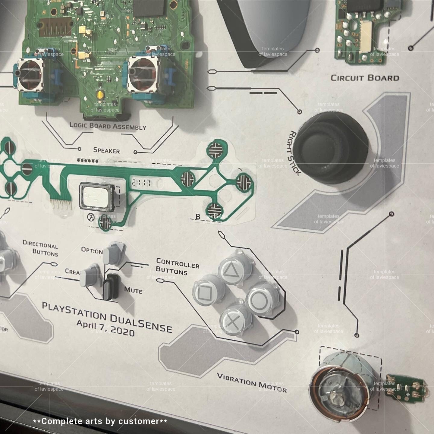 Dual Sense Controller Download Teardown Template Disassemble Game ...
