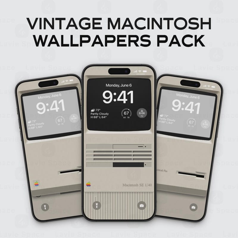Apple Wallpaper Device Set - Etsy UK