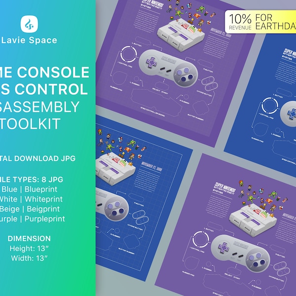 Snes Teardown Template - Etsy
