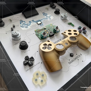 Dualshock 4 Teardown Template PS4 Controller Disassembly Art Gaming ...