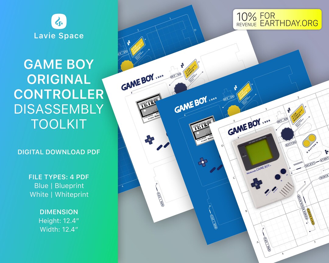 Download GAME BOY_CLASSIC Teardown Template, Disassemble Game ...