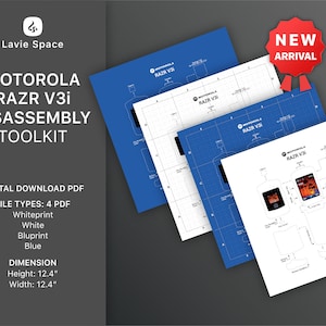 Disassembly Motorola Razr V3i, Cellphone Teardown Templates, Frame ...