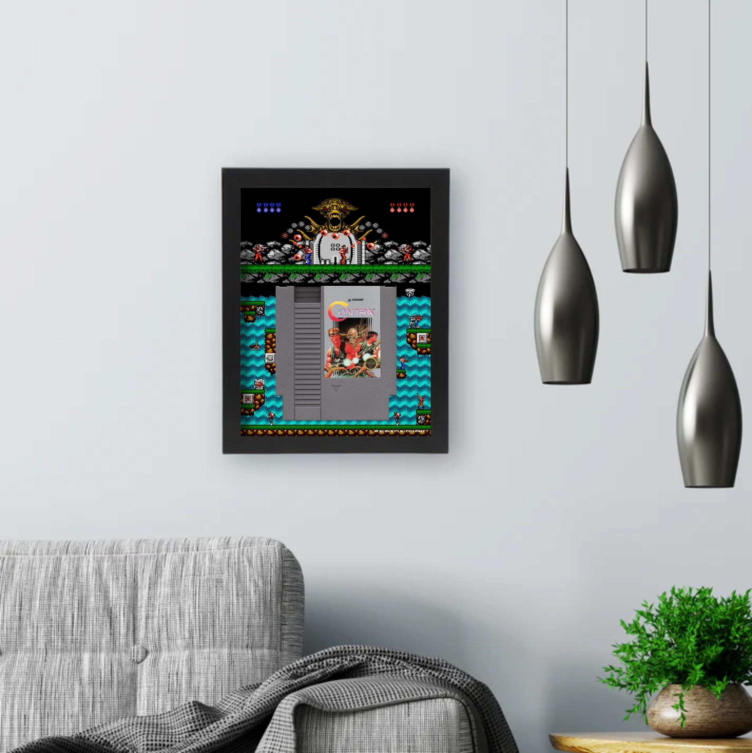 Contra NES Cartridge Holder Template | Retro Game Display | Digital ...