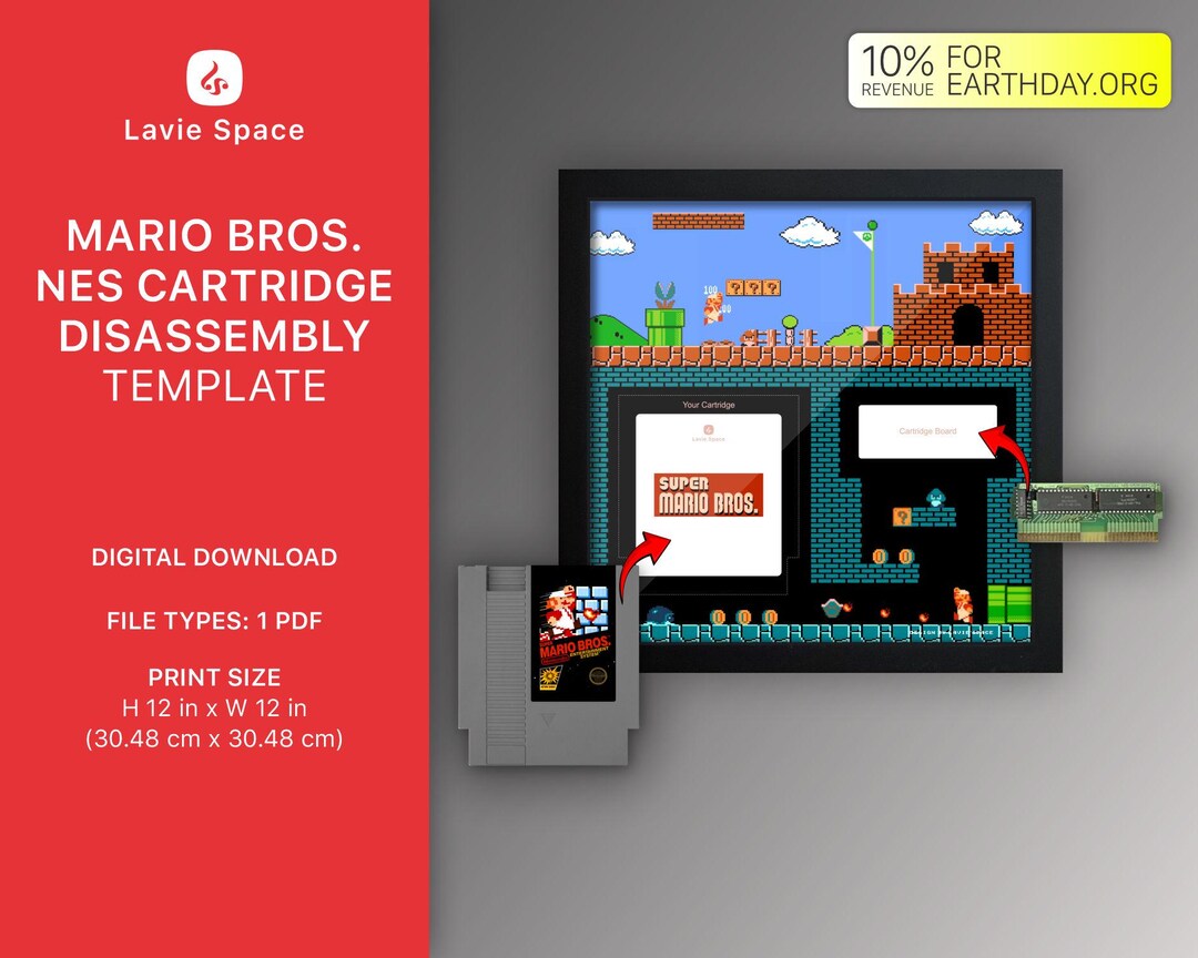 Download Super Mario Bros Teardown, NES Cartridge Teardown Template ...
