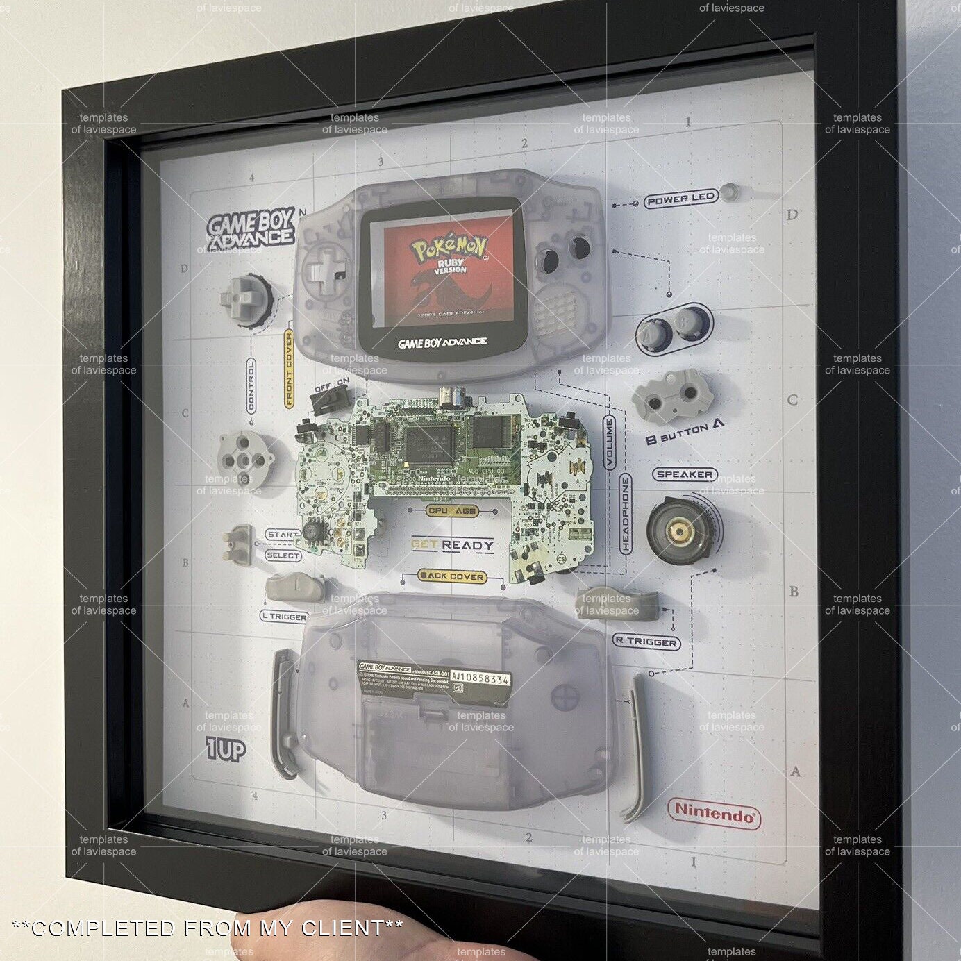 Download GAME_BOY_ADVANCE Teardown Template, Disassemble Game ...