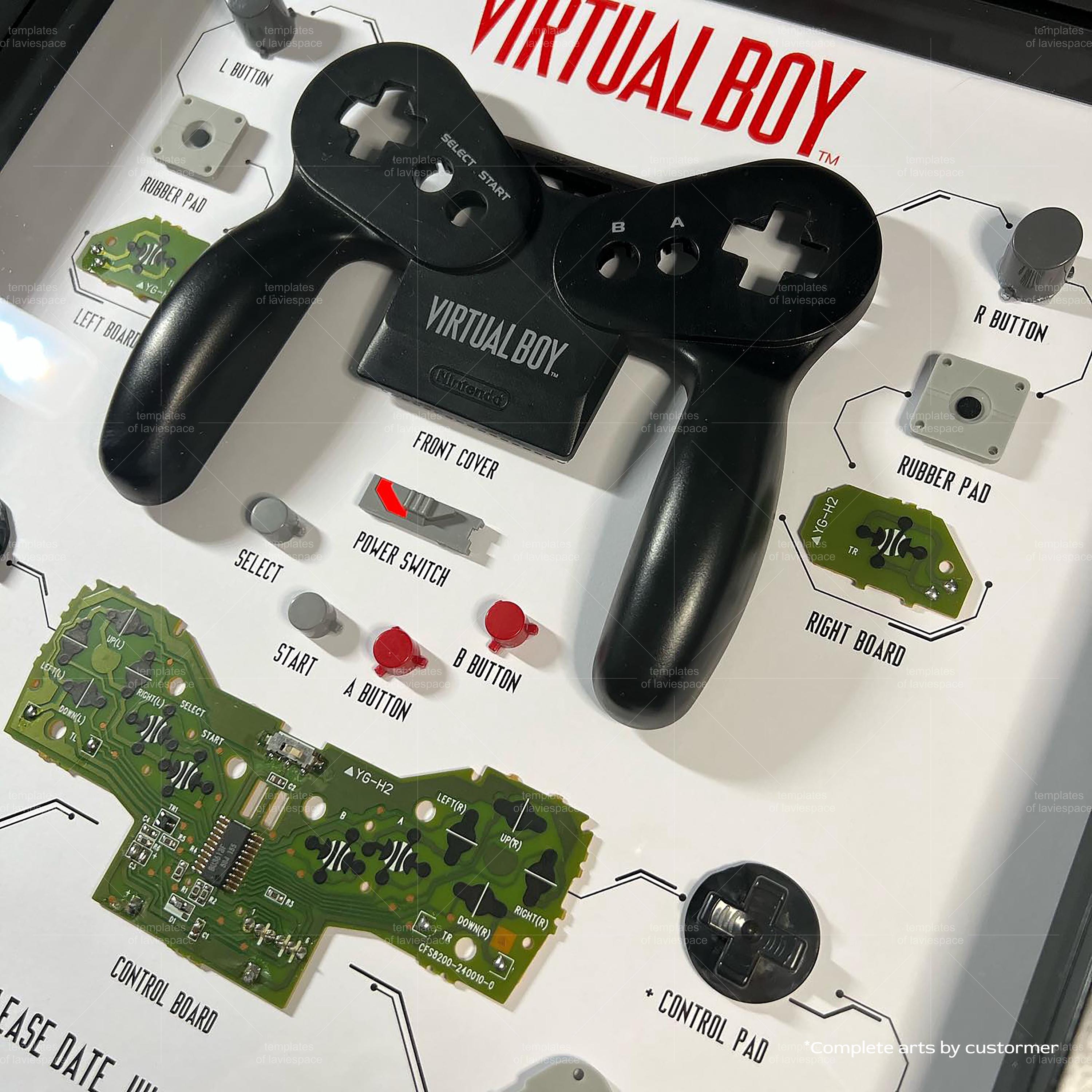 Download Vỉrtual Boy Controller Teardown Template, Disassemble Game ...