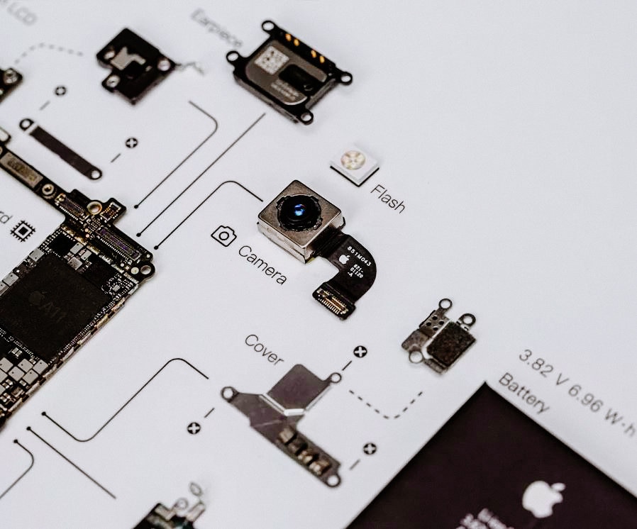 IPhone 8 Teardown Template Smartphone Disassembly Art Printable Tech ...