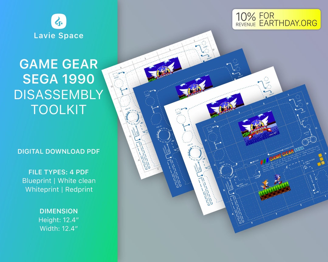 Download GAME GEAR Teardown Template, Disassemble Game Controller ...